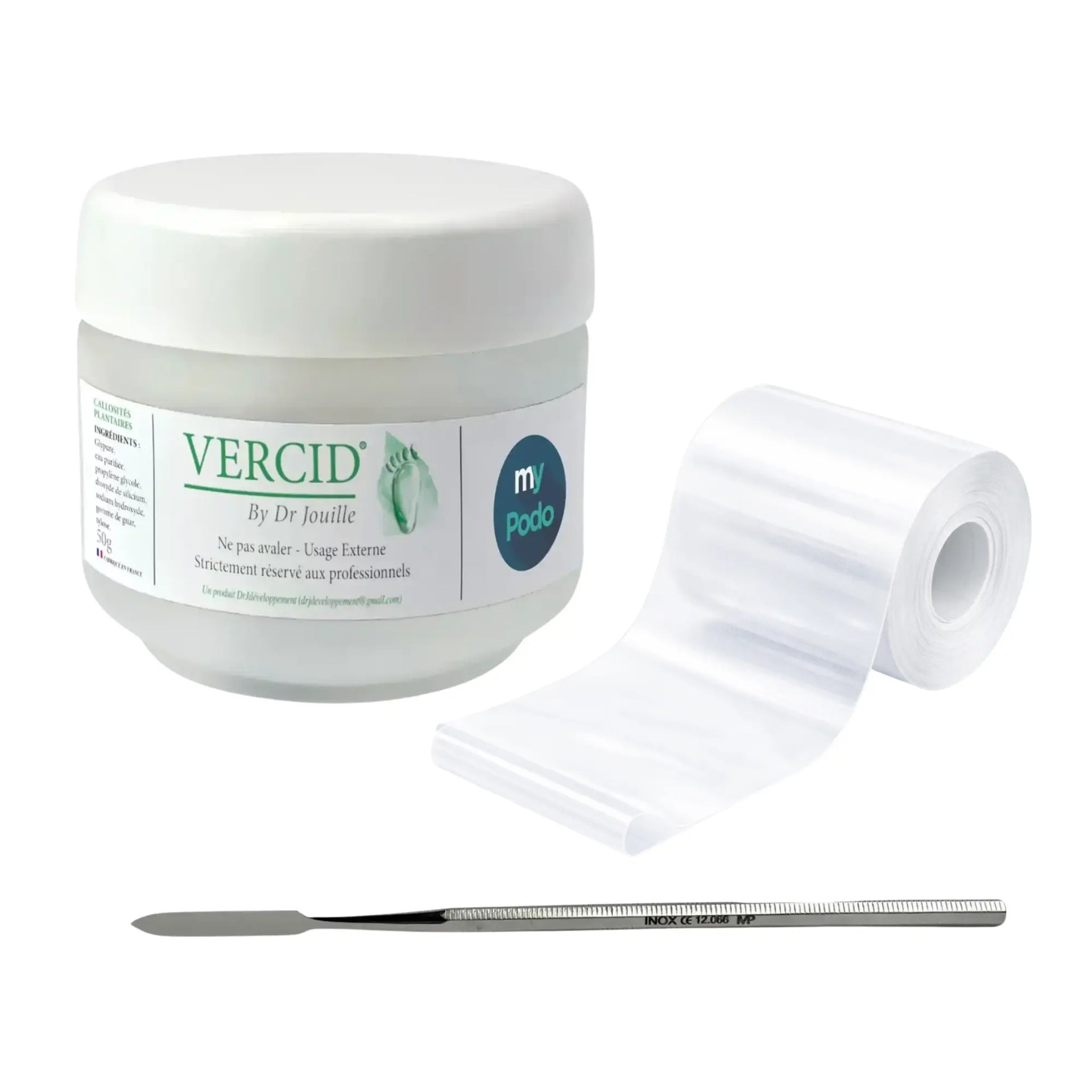 Kit Vercid du Docteur Jouille - Pot 50 g + Spatule à ciment + Rouleau ...